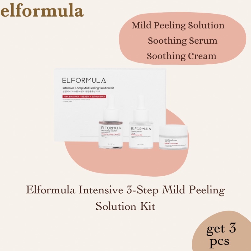 Jual Elformula Intensive 3-Step Mild Peeling Solution Kit | Shopee ...