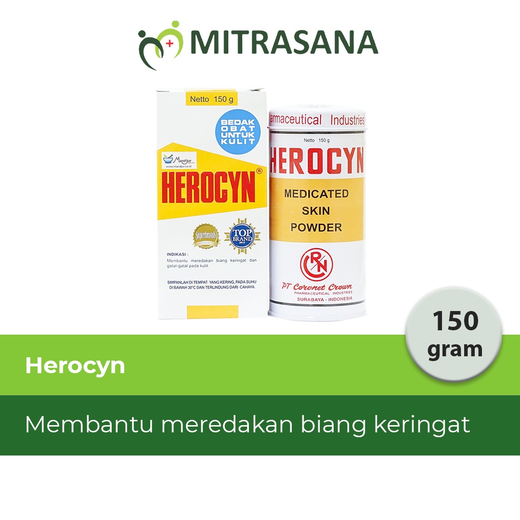 Jual Herocyn Powder - 150 Gram - Meredakan Gangguan Kulit Seperti Biang ...