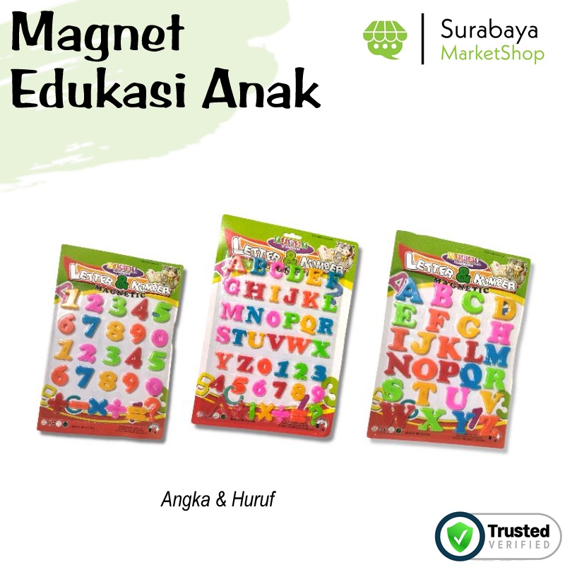 Jual Mainan Magnet Angka & Huruf Sticker Edukasi Anak | Shopee Indonesia