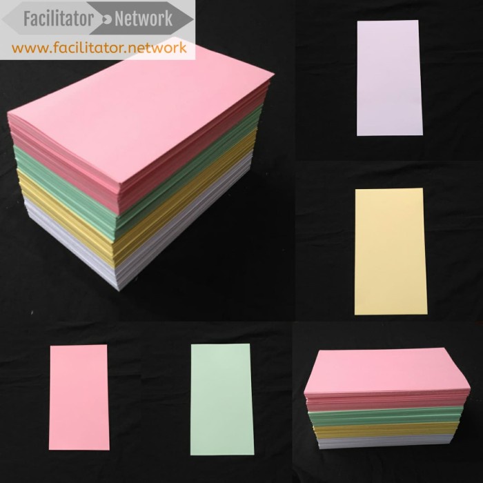 Jual Sticky Metaplan Kotak, 19.5X11Cm, Merah Kuning Hijau Putih, Total ...