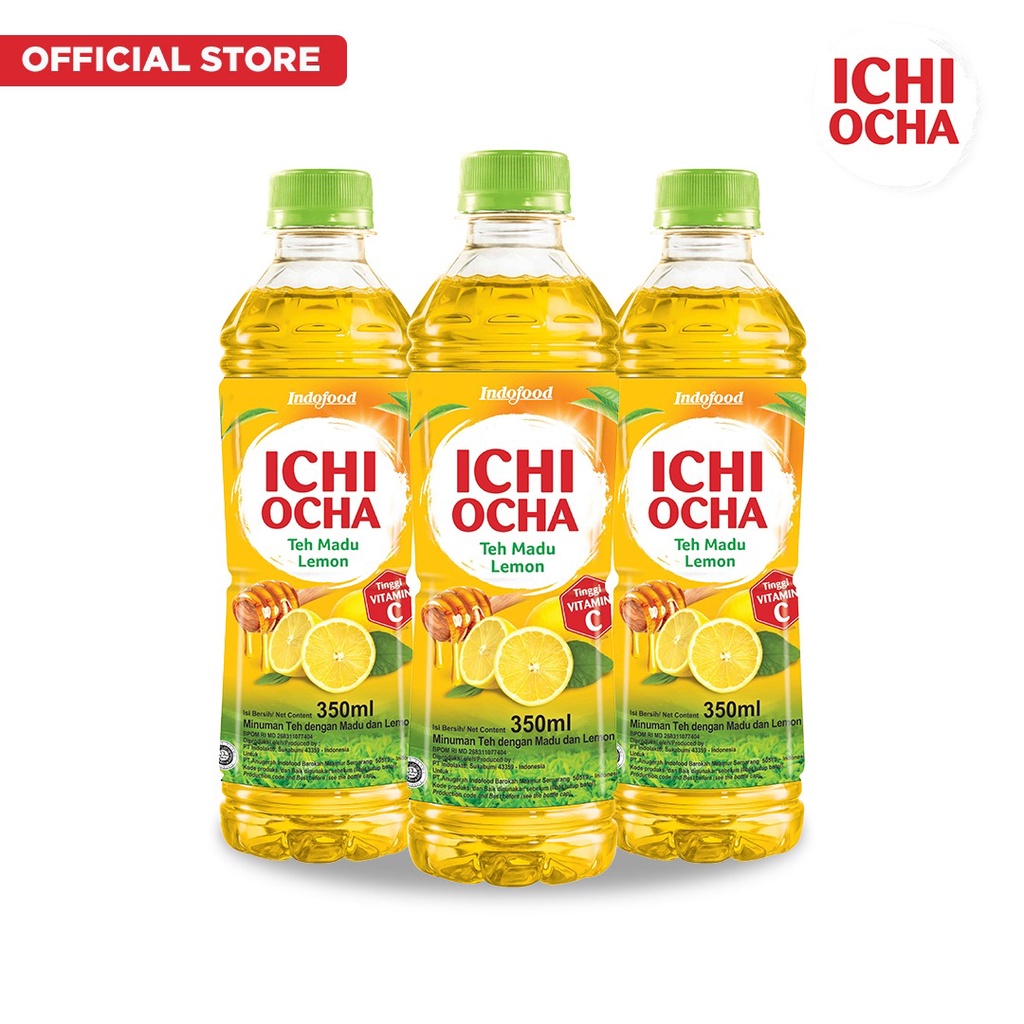 Jual ICHI OCHA Honey Lemon 350ml x 3 pcs | Shopee Indonesia