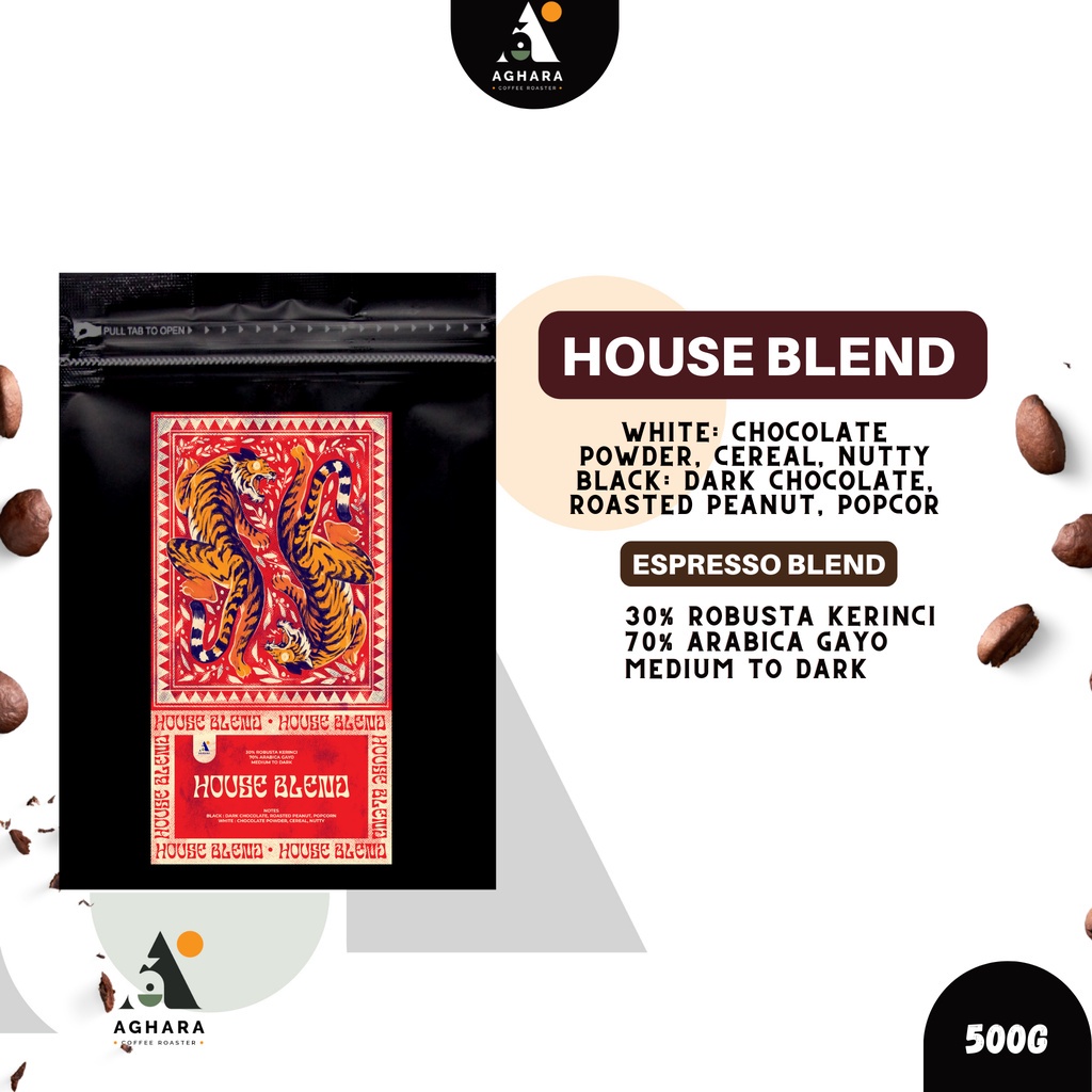 Jual Kopi House Blend 500 Gram - Aghara Coffee Roaster | Shopee Indonesia