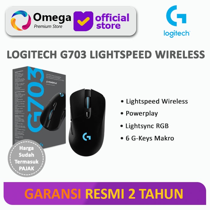 Jual Logitech G703 HERO Lightspeed Wireless Gaming Mouse | Shopee Indonesia