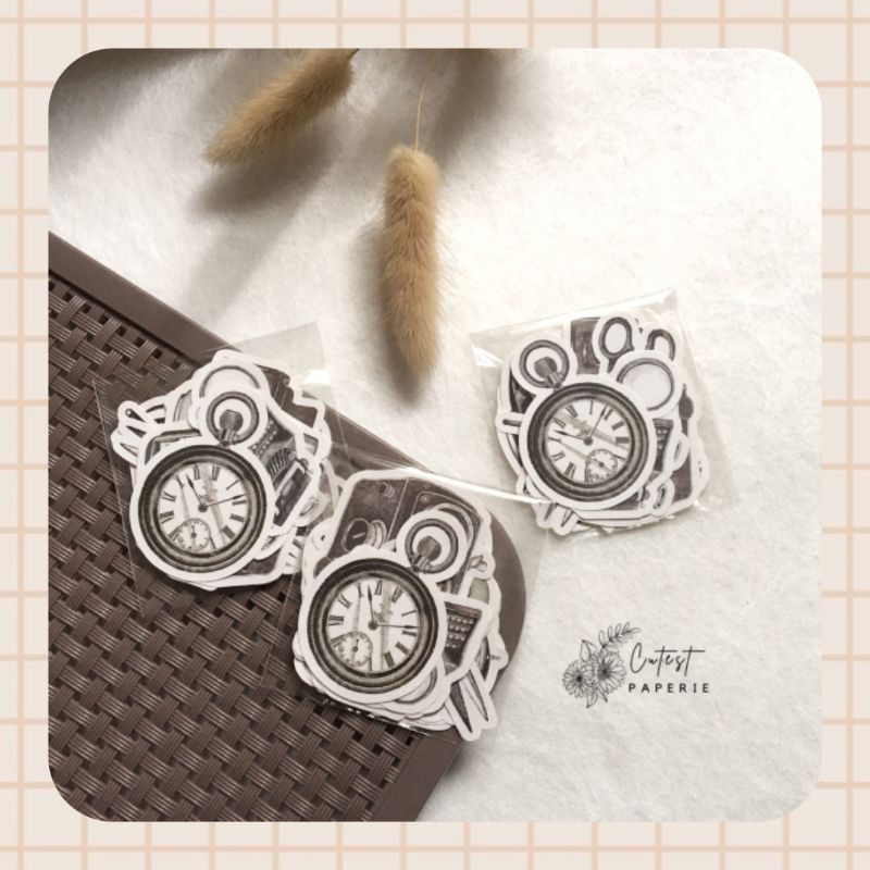 Jual [20 pcs] VINTAGE STICKER PACK VOL. 1/ STIKER BARANG JADUL KUNO ...