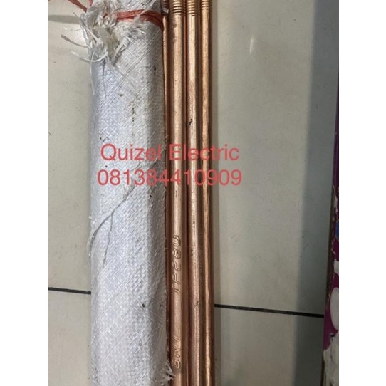 Jual Grounding Rod / Stik Rod Besi Sepuh Tembaga 2.4meter | Shopee ...