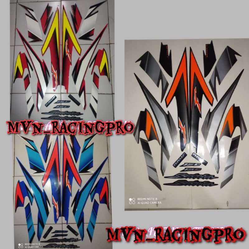 Jual STRIPING STICKER FULL BODY MOTOR SUZUKI SATRIA F 150 FU 2007 LAMA ...
