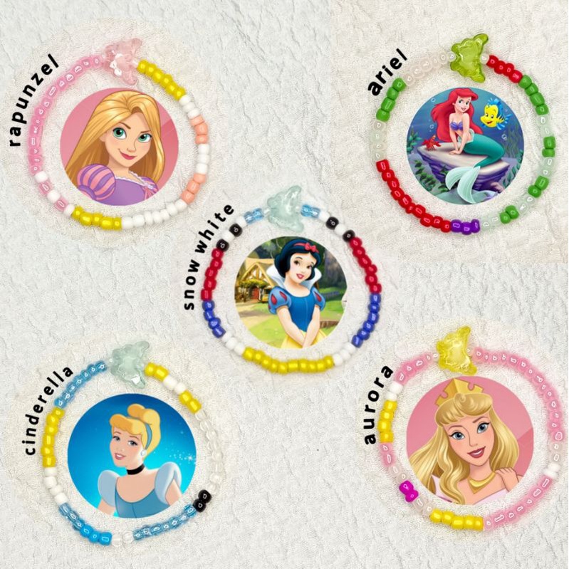 Jual Beads Bracelet | Gelang Manik Disney Princess | Gelang Manik ...