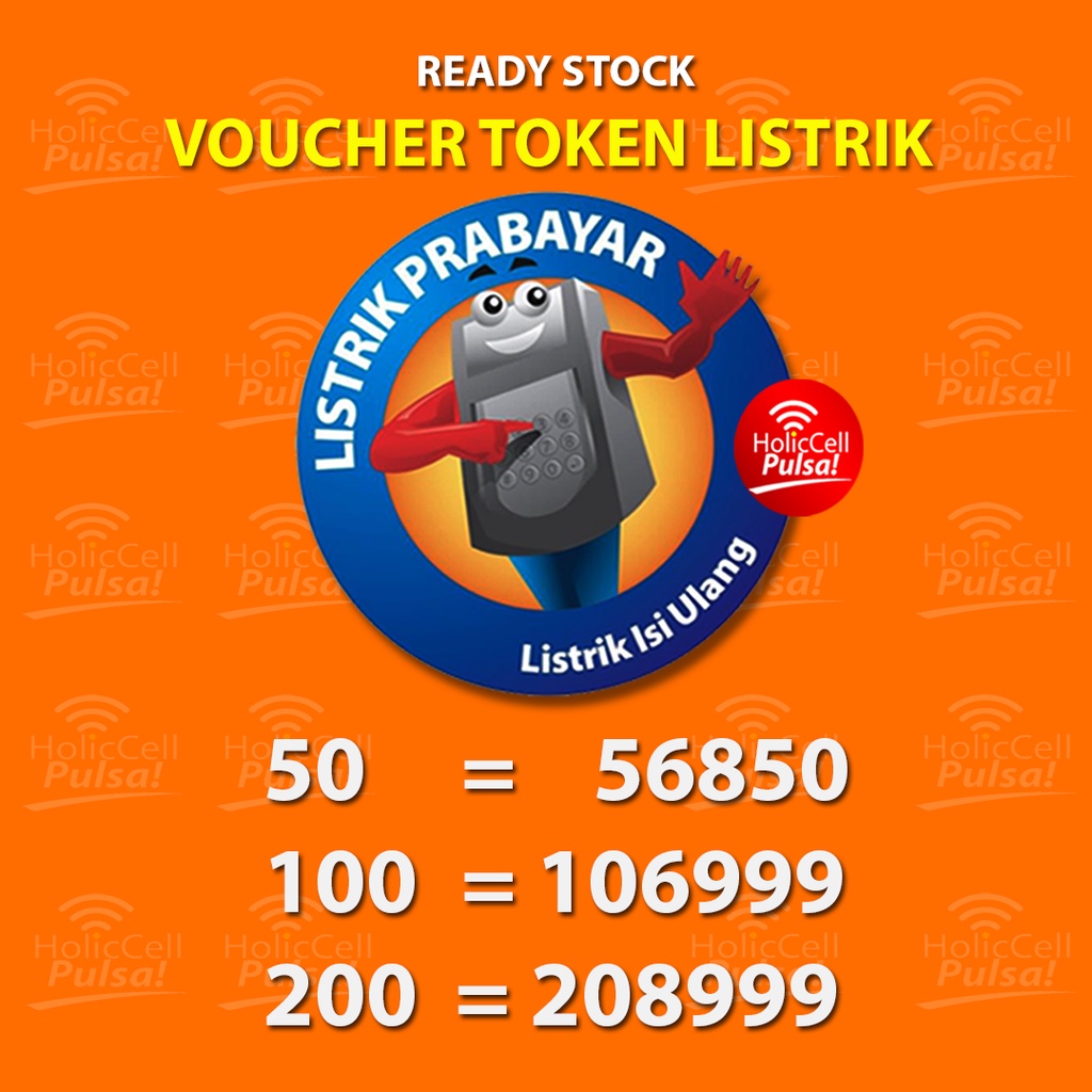 Jual TOKEN LISTRIK PLN50 PLN100 PLN200 I WAJIB BACA DESKRIPSI PRODUK ...