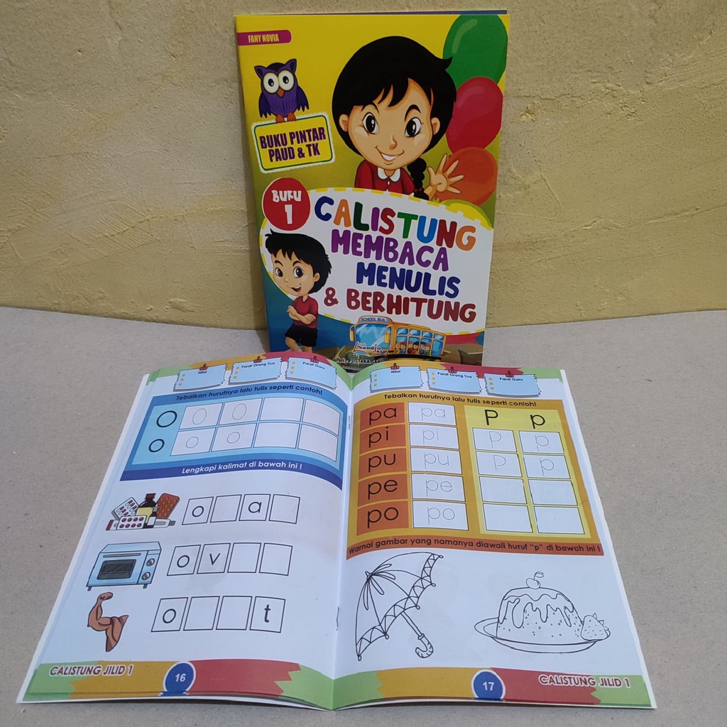 Jual Buku Pintar Calistung Jilid 1 Membaca Menulis dan Berhitung untuk ...