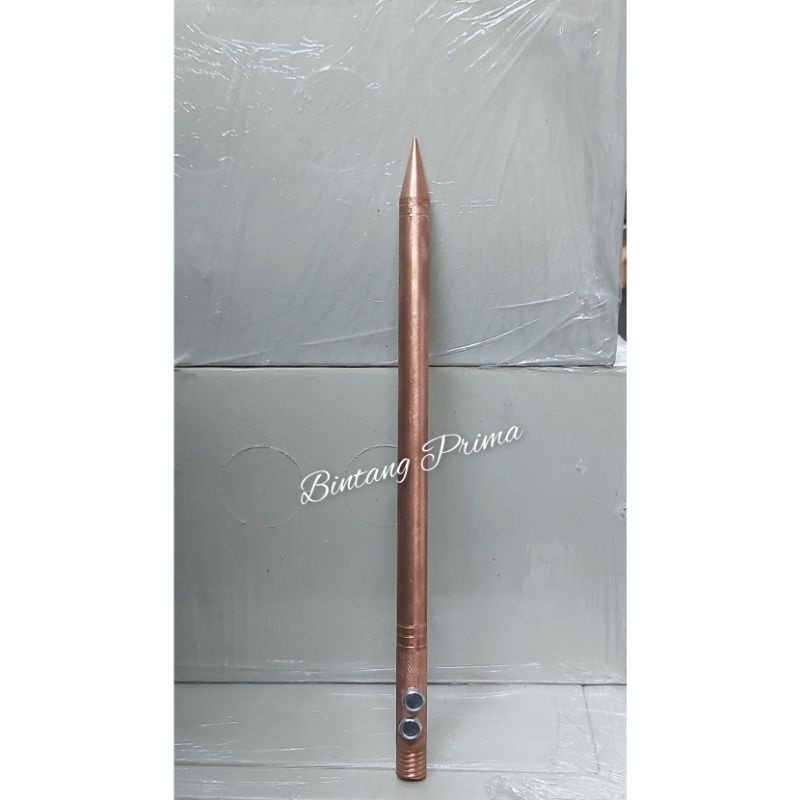Jual Tombak Anti Petir / Splitzen Full Tembaga 30cm Ukuran 5/8" Tanpa ...