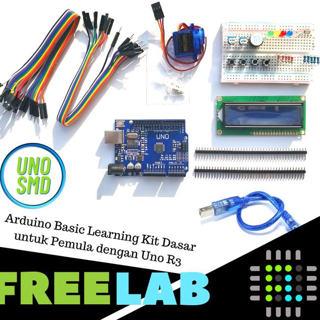 Jual Basic Learning Kit Dasar untuk Pemula dengan Uno R3 CH340 - uno smd | Shopee Indonesia