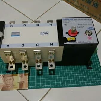 Jual ATS AUTOMATIC TRANSFER SWITCH OTOMATIS 4P 250A 3phase | Shopee ...