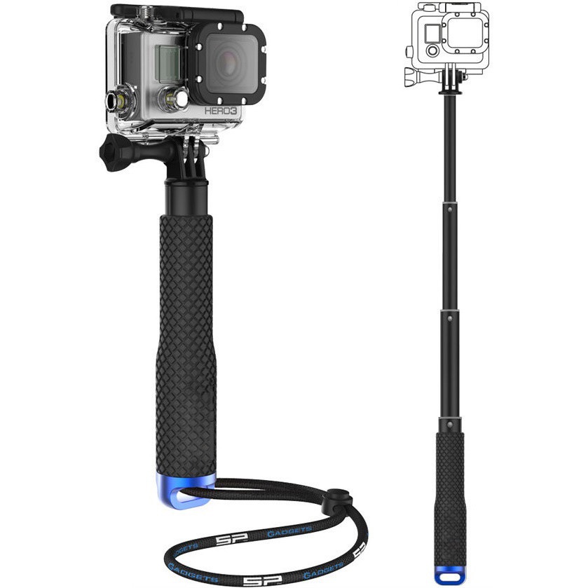 Jual Monopod / Tongsis Metal Lid Pov Extendable Pole For Action Camera GoPro / DJI Osmo / Xiaomi ...