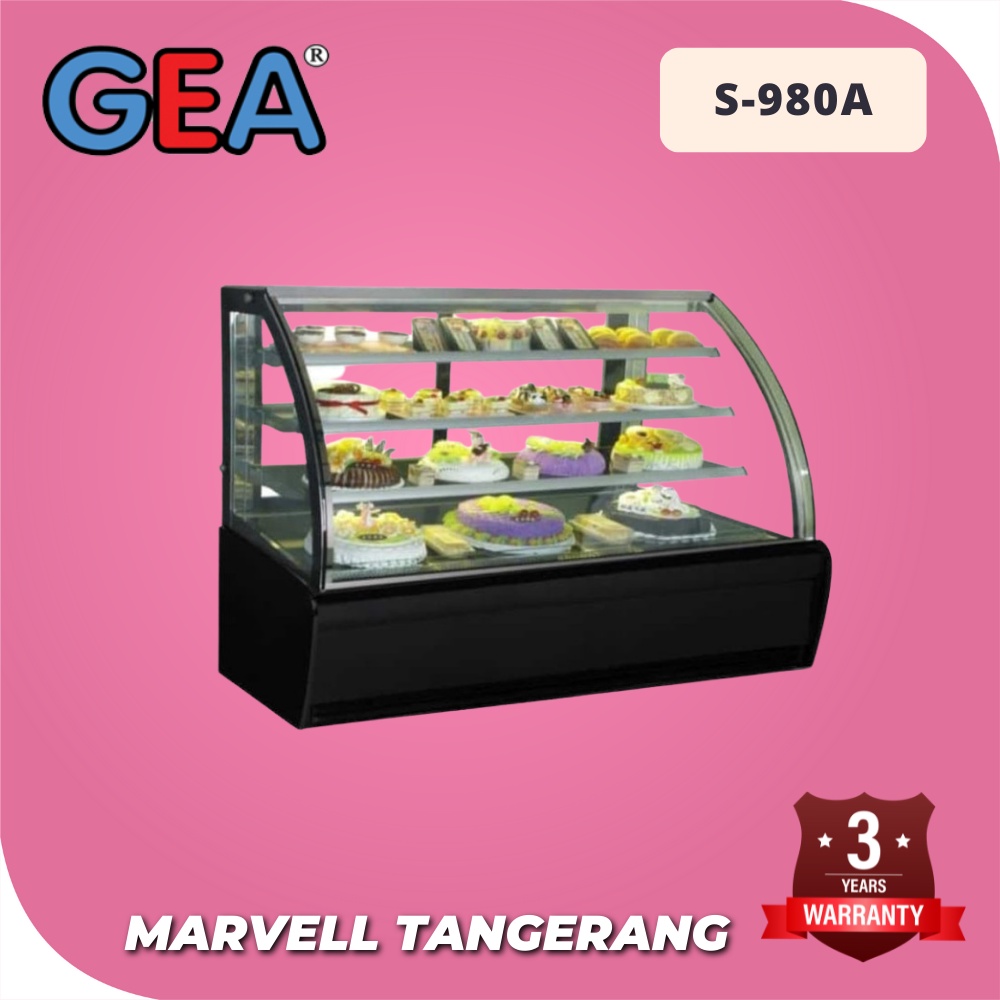 Jual SHOWCASE CAKE COOLER GEA S-980A ETALASE DISPLAY CHILLER PEMAJANG KUE | Shopee Indonesia