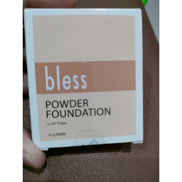Jual Bedak Bless Powder Foundation Two Way Cake Refill | Shopee Indonesia