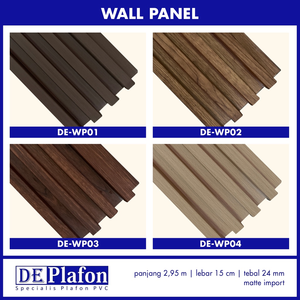 Jual De Plafon - Wall Panel WPC | 3D Wood Panel WPC | Shopee Indonesia
