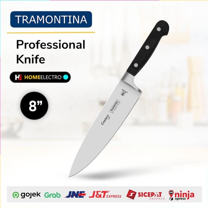 Jual TRAMONTINA Century Chef Professional Knife 8 Inch Pisau Full Steel | Shopee Indonesia