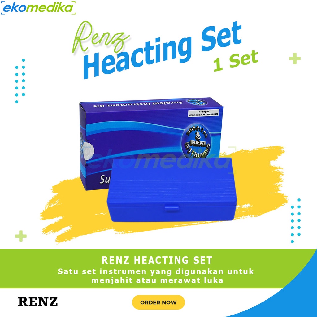 Jual Hecting Heacting Set Renz Original / Alat Instrumen Rawat Luka ...