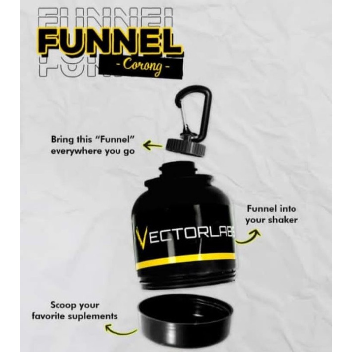 Jual Funnel Vectorlabs Whey Protein Storage Corong Penyimpan Susu ...
