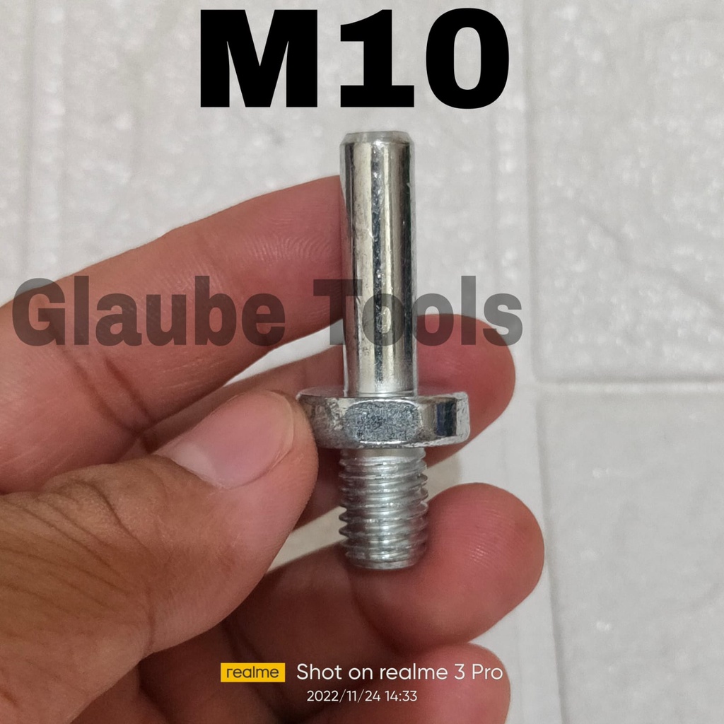 Jual Baut Konektor M10 Adapter Adaptor Pad Poles Bor M10 1Pcs | Shopee Indonesia