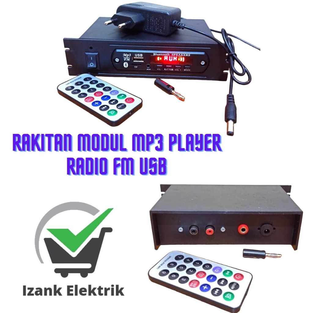 Jual Rakitan Mp3 Bluetooth Radio Usb Free Adaptor+Remot Control Siap ...