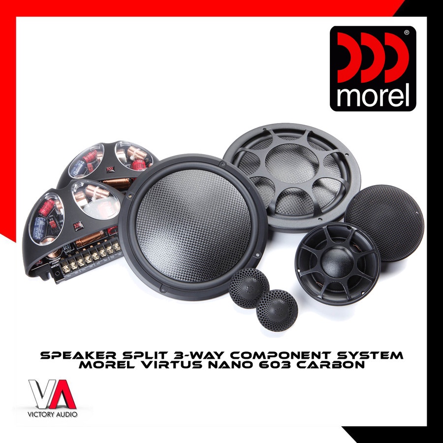 Jual Speaker Split 3-Way Component System MOREL VIRTUS NANO 603 CARBON ...