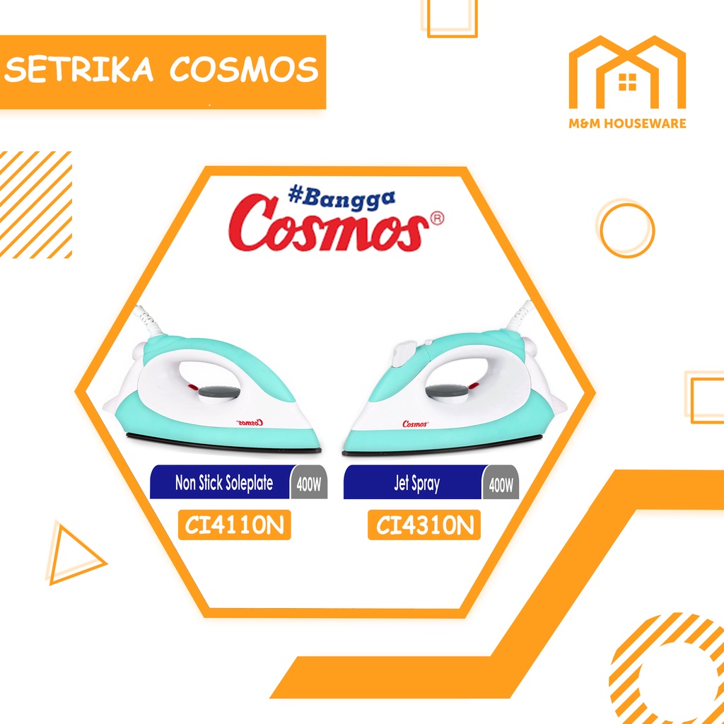 Jual COSMOS SETRIKA LISTRIK CI4110N / CI 4110 N 400 Watt ORIGINAL ...