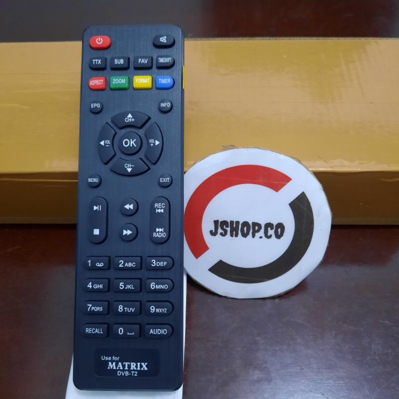 Jual REMOTE/REMOT STB RECEIVER DVB T2 T-2 MATRIX APPLE HD DIGITAL ...