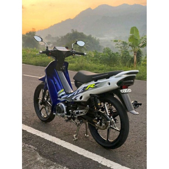 Jual stiker stripping fiz fizr f1z f1zr full clutch 2004 biru putih ...
