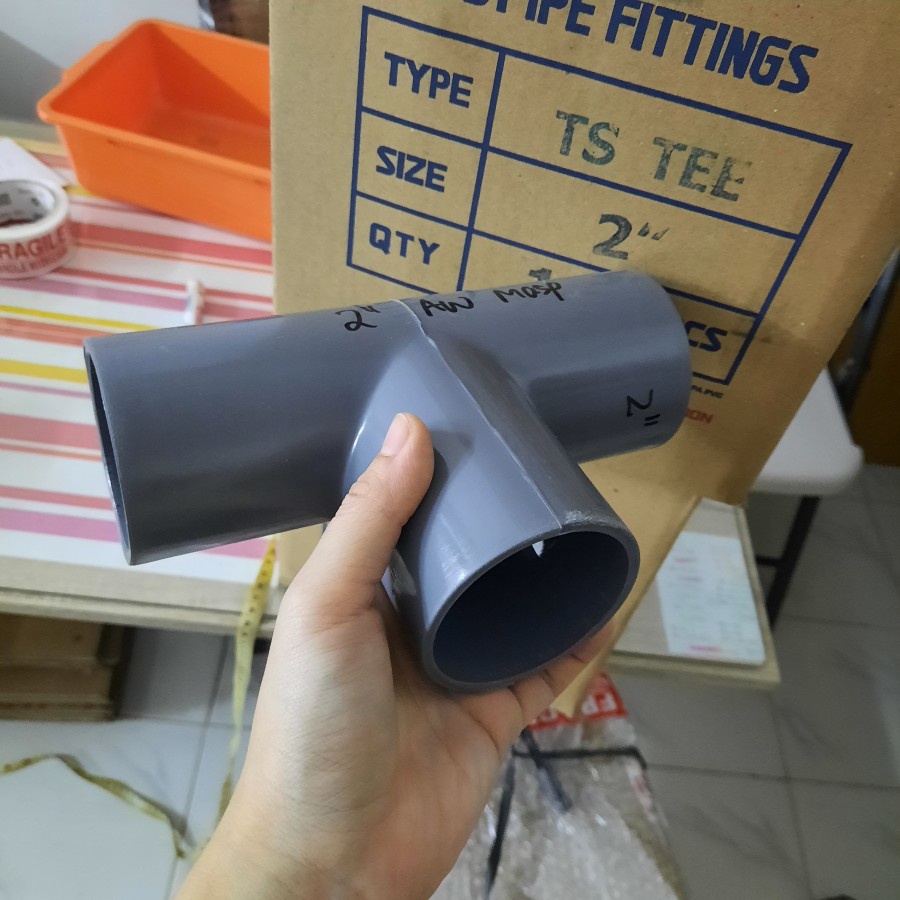 Jual tee 2" inch aw pvc maspion | Shopee Indonesia