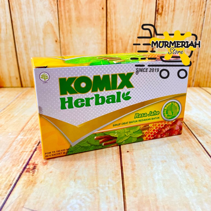 Jual KOMIX HERBAL Box 6 sachet Jeruk Nipis/Jahe/Mint - Obat Batuk ...