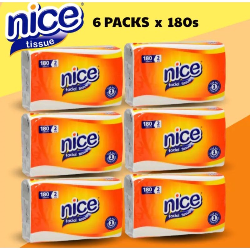 Jual Tissue Tisu NICE 180 sheet 6 Pcs | Shopee Indonesia