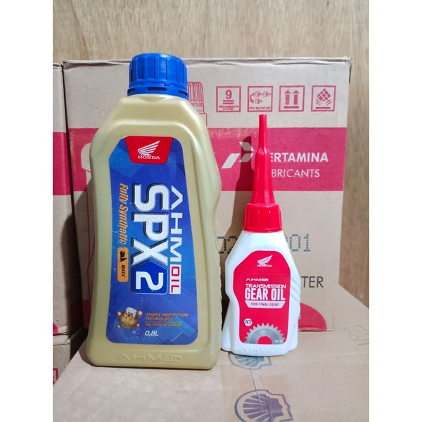Jual PAKET OLI MOTOR MATIC SPX 2 & GARDAN SAE 10W-30 API SI | Shopee ...