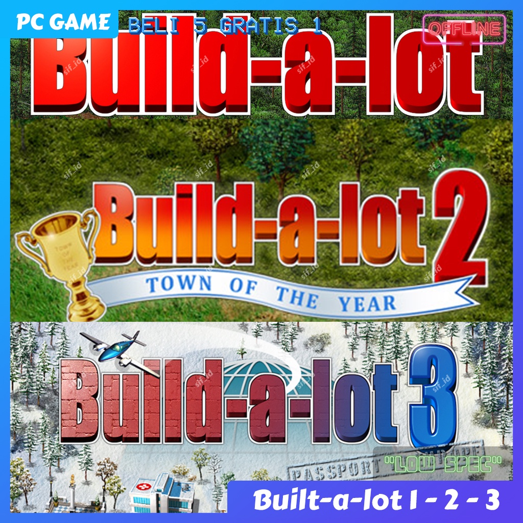 Jual Build A Lot 1 - Build A Lot 2 - Town of the Year - Build A Lot 3 ...