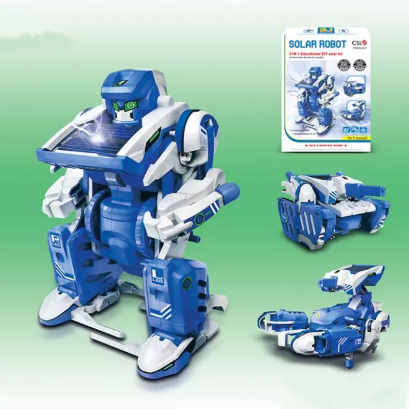 Jual Solar Robot kit Premium quality 12 in 1 - 6 in 1 - 3 in 1 - Mainan ...