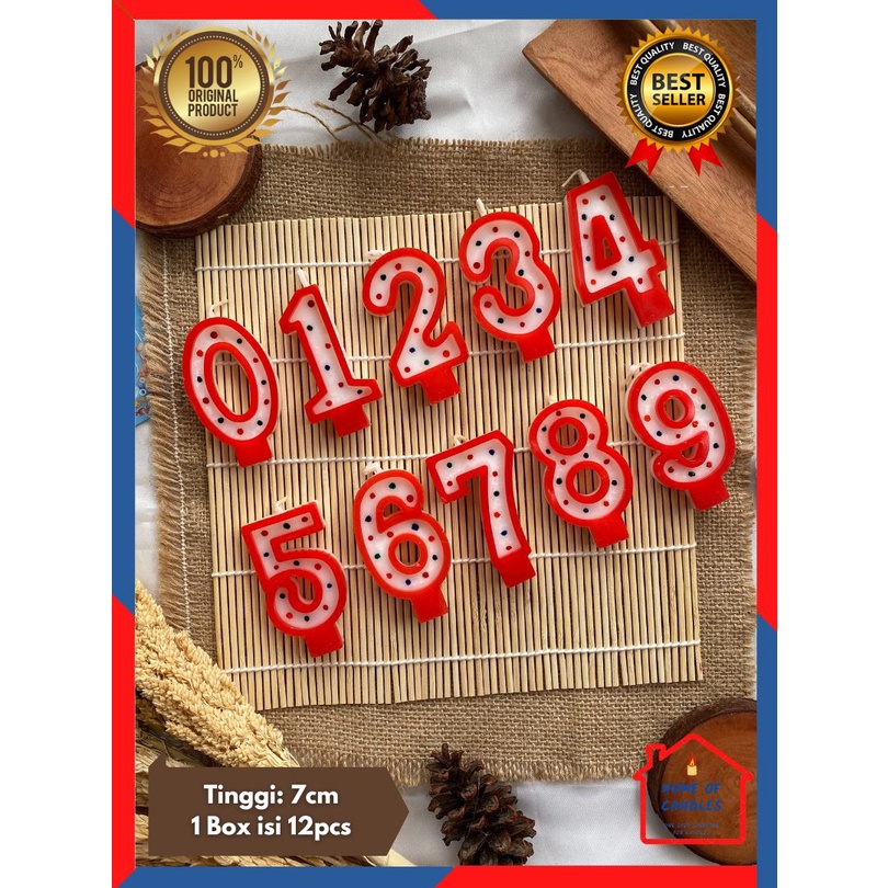 Jual Lilin Angka Ulang Tahun Polkadot / Lilin Ulang Tahun Garuda List ...