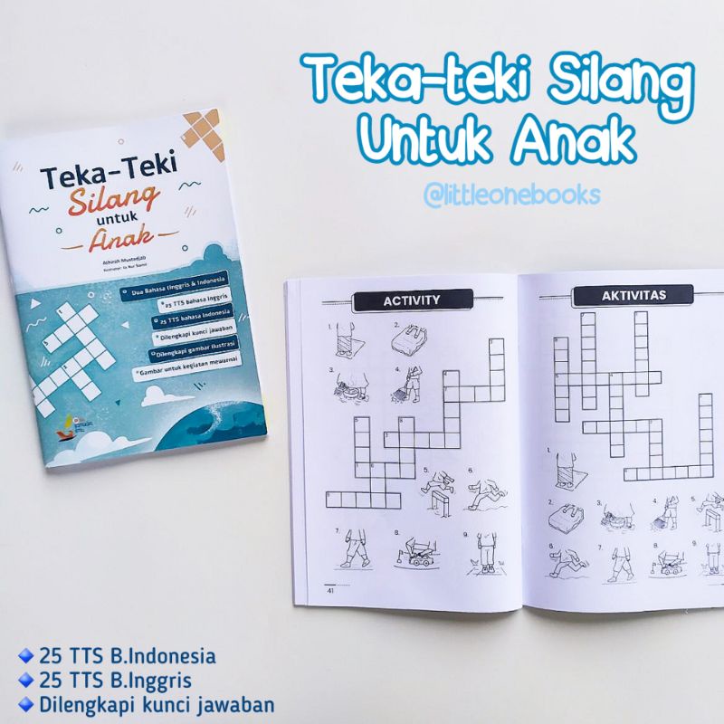 Jual TEKA-TEKI SILANG (TTS) UNTUK ANAK / buku aktivitas anak / buku ...