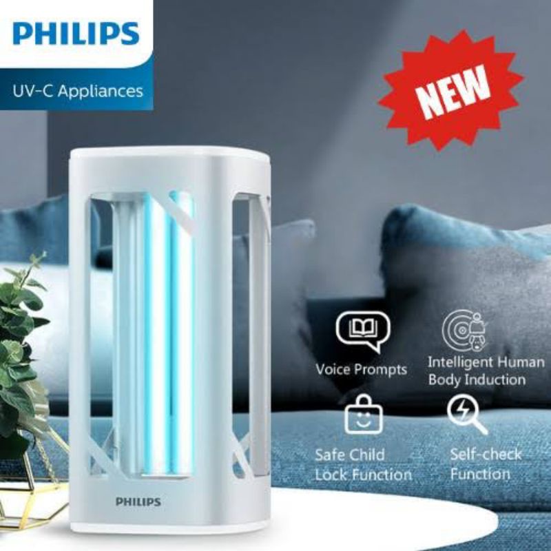 Jual PHILIPS UVC DISINFECTION DESK LAMP 24WATT SILVER | Shopee Indonesia