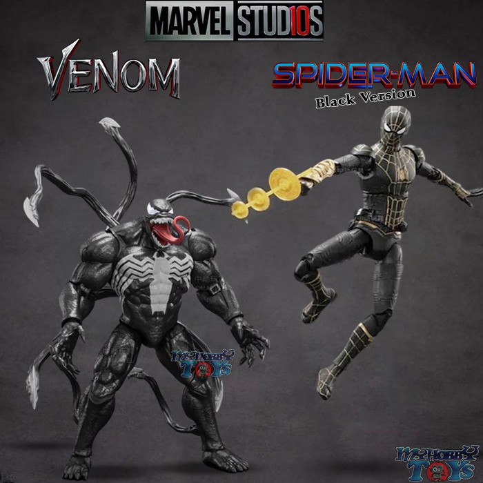 Jual Mainan Action Figure Marvel Avenger Spiderman Venom Black Panther ...
