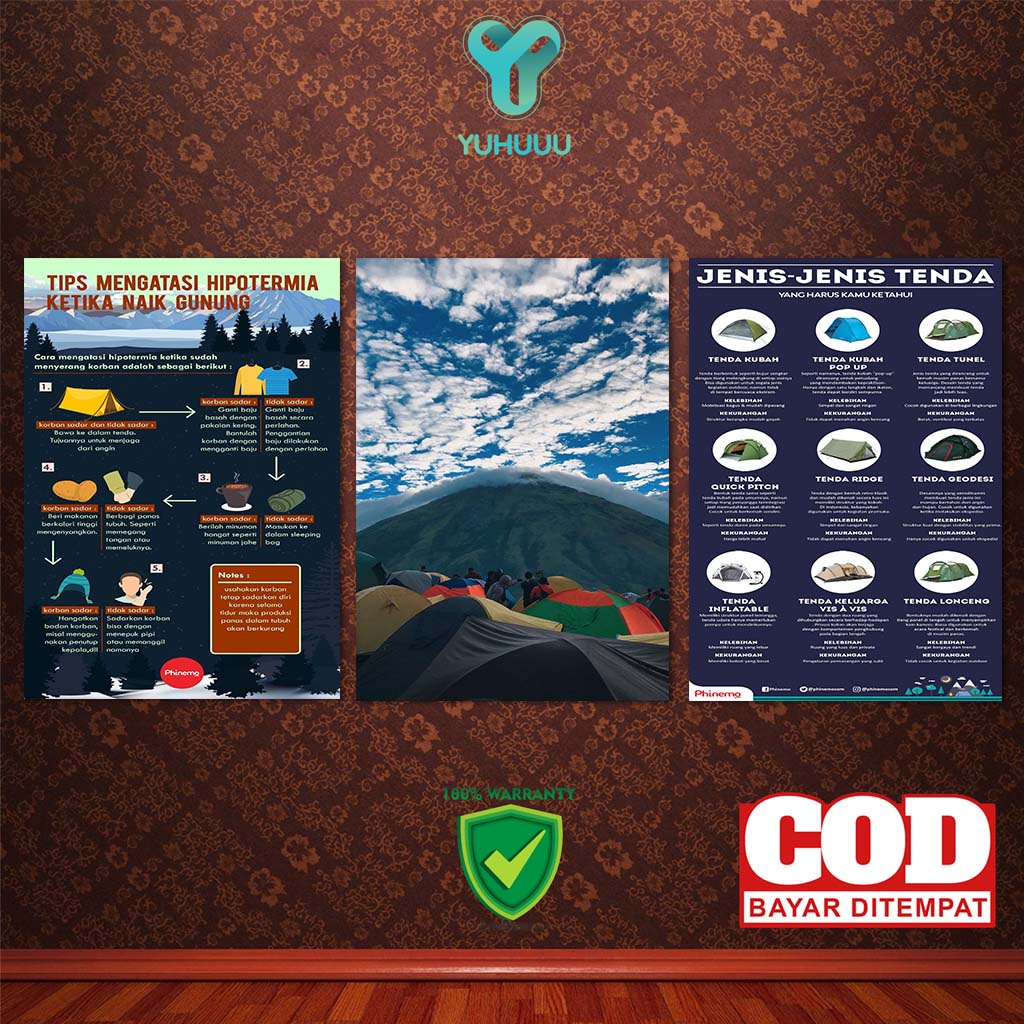 Jual YUHUUU - Hiasan Dinding Kamar Poster Kayu Komunitas HIKING PENDAKI ...