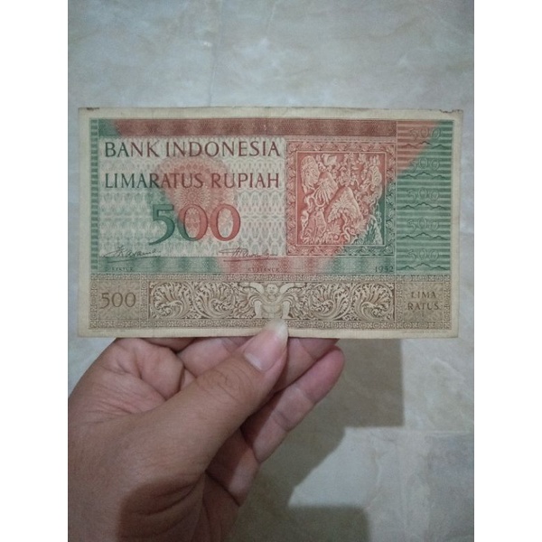 Jual uang Kuno 500 SERI budaya tahun 1952 rp500 rupiah | Shopee Indonesia