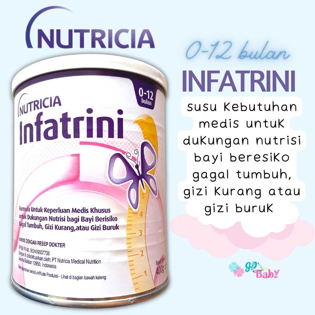 Jual Infatrini powder nutricia 0-12 bulan 400 gr kaleng | Shopee Indonesia