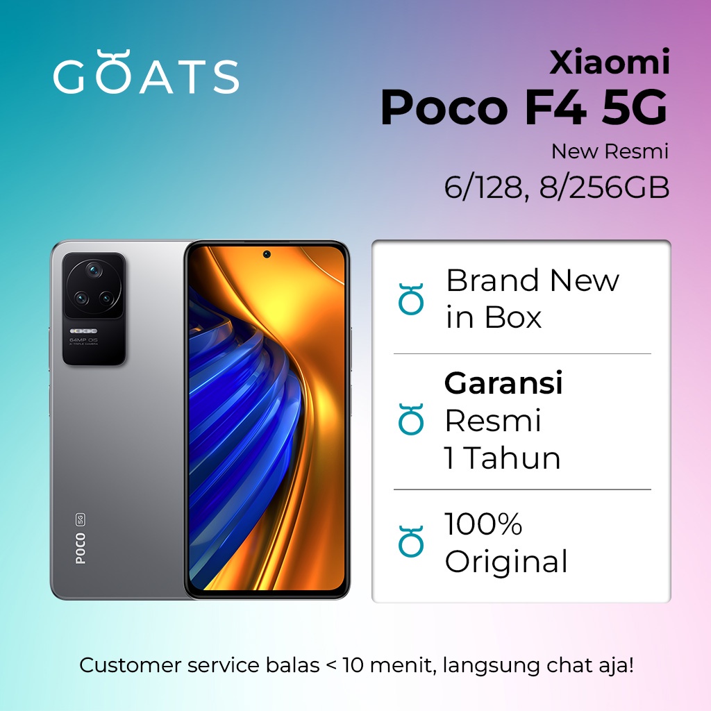 Jual HP Xiaomi Poco F4 5G - New Fullset Original | Shopee Indonesia