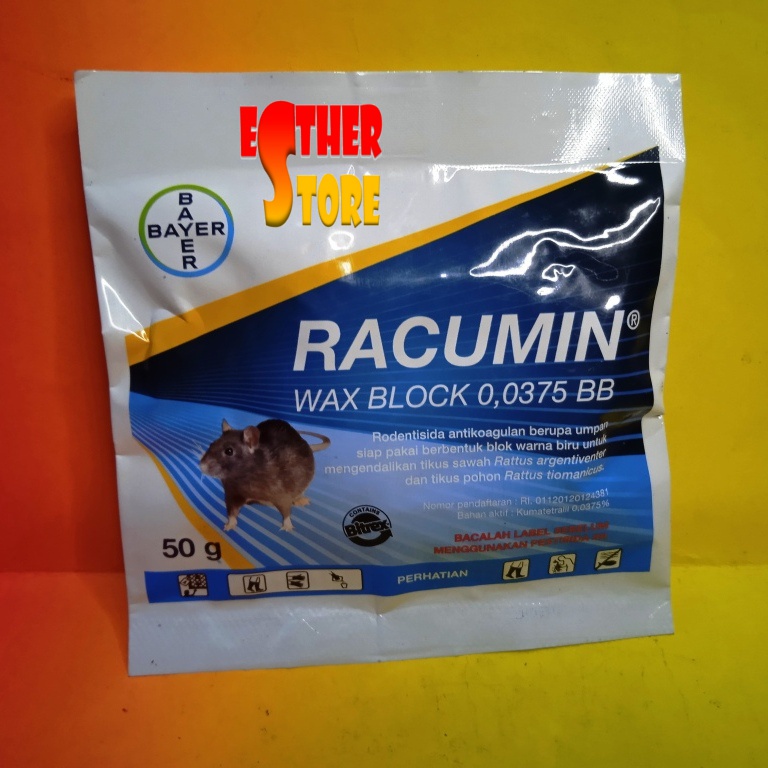 Jual Racumin Rodent Block Umpan Tikus Siap Pakai 50 gram | Shopee Indonesia