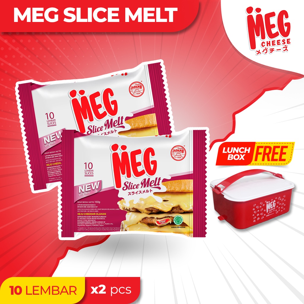 Jual MEG Slice Melt 10 lembar Twin Pack - Free Lunch Box | Shopee Indonesia