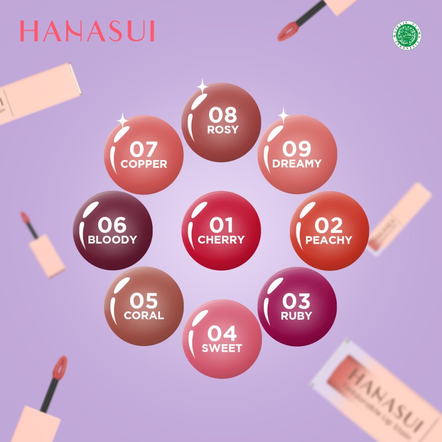 Jual Hanasui Tintdorable Lip Stain - Lip Tint - 9 varian warna ...