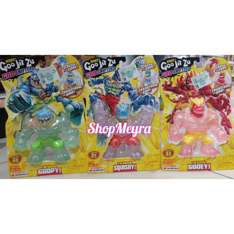 Jual Heroes of Goo Jit Zu Goo Shifters Hero Pack Blazagon, Tyro, Thrash, Rock Jaw, Bengal ...