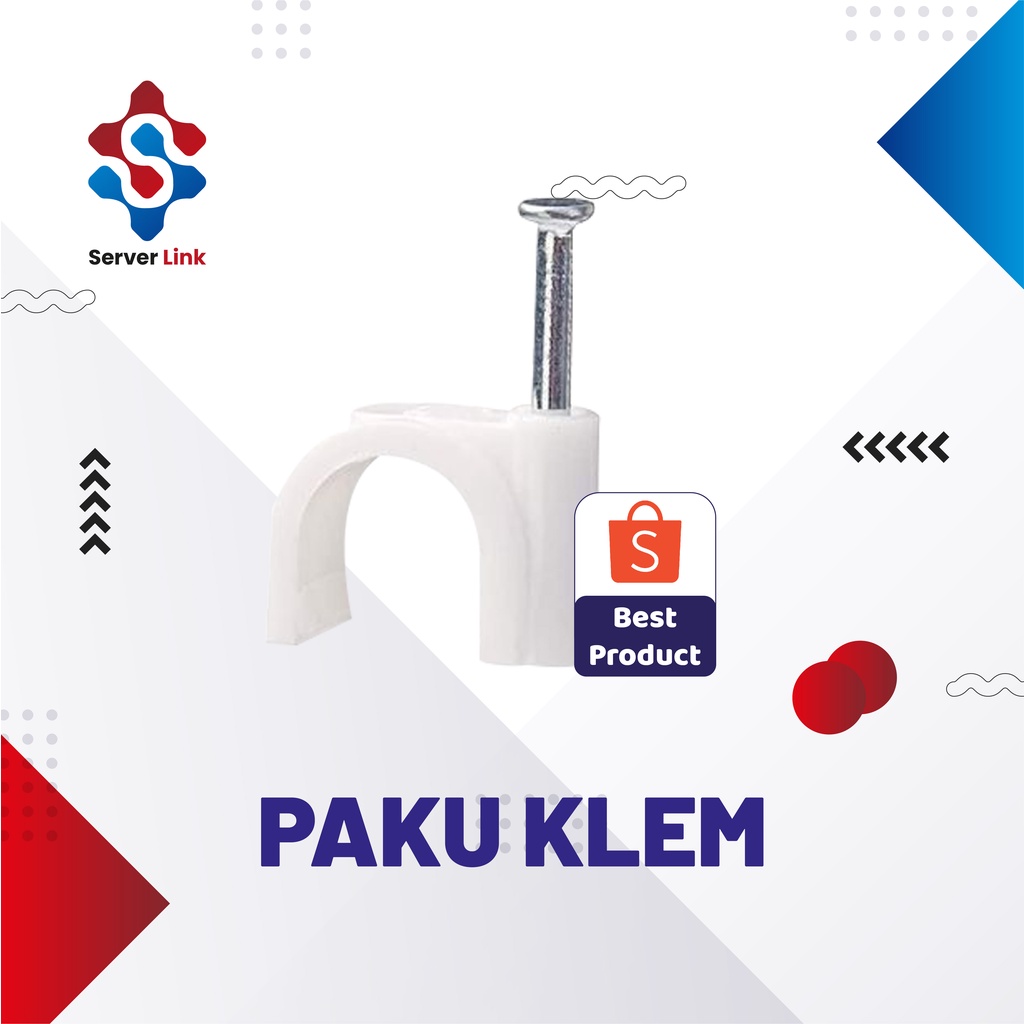 Jual Paku Klem Paku Klem Masko uk 6 Garuda Fiber Klem Kabel 8mm Paku ...