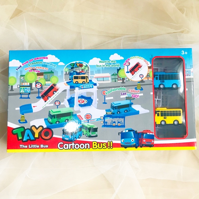 Jual Mainan Anak Track Tayo Jalanan Cartoon Little Bus Set Parking Lot Tayo|Tayo Parking Lot ...