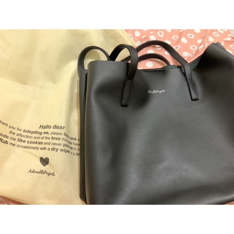 Jual TOTEBAG TATEYAMA BLACK ADORABLE PROJECT NEW | Shopee Indonesia